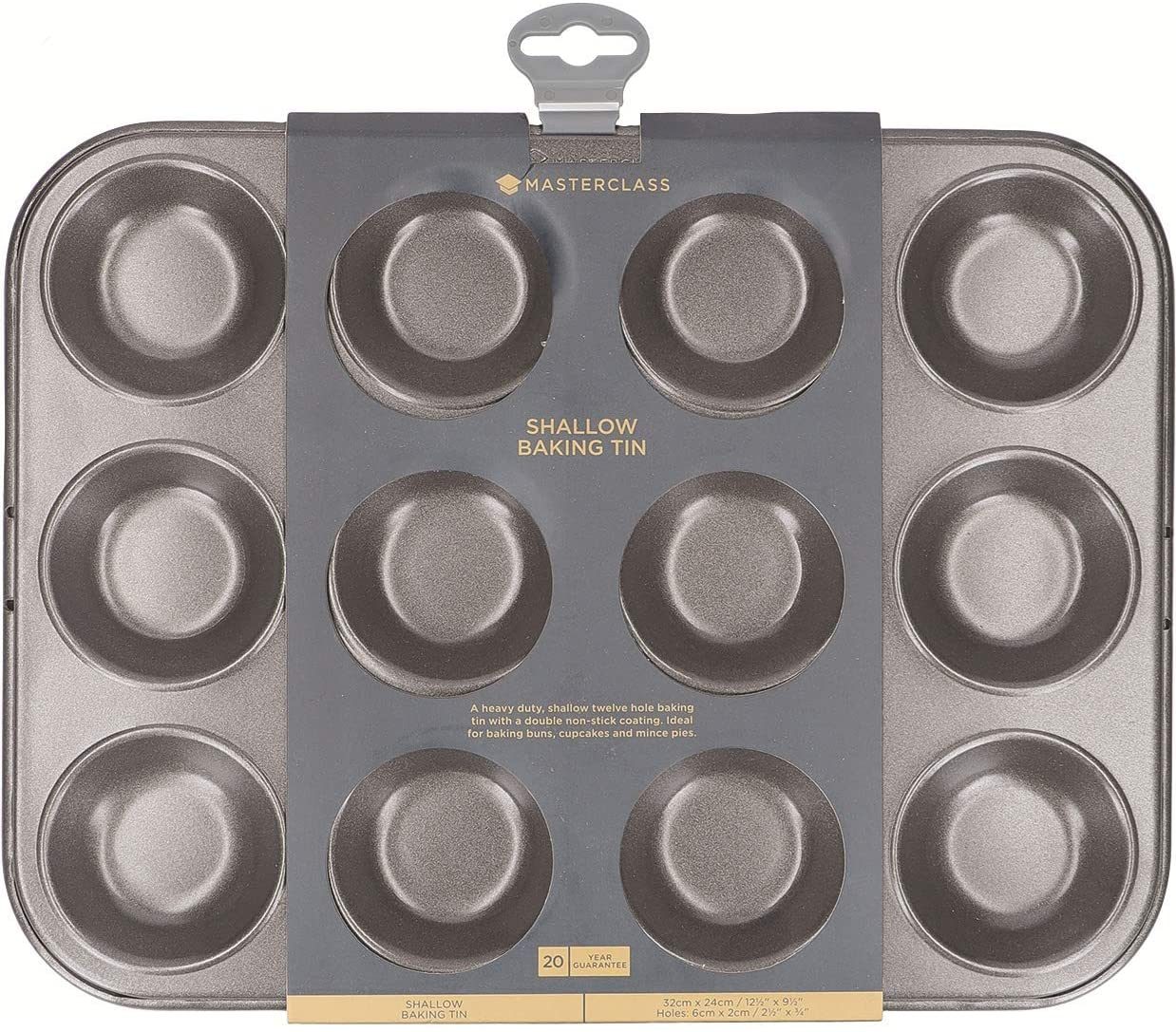 Non Stick Twelve Hole Shallow Baking Tin | Buy Online Here ...