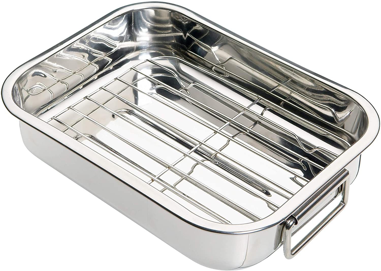 KitchenCraft Stainless Steel Roasting Pan With Rack - Portmeirion Online