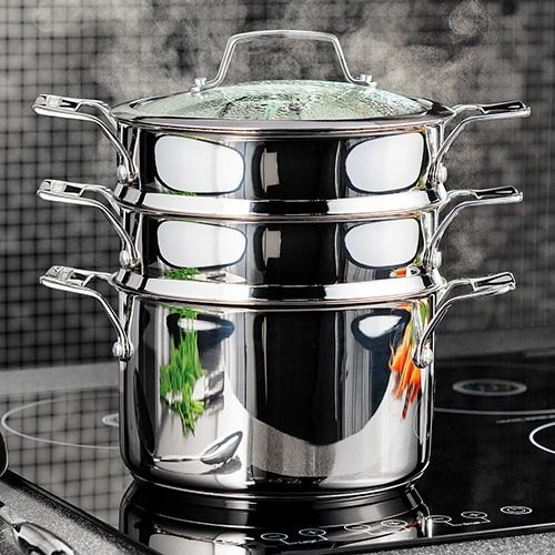 Stellar Steamer 20cm 3 Tier Steamer Set | Buy Online here - Portmeirion ...