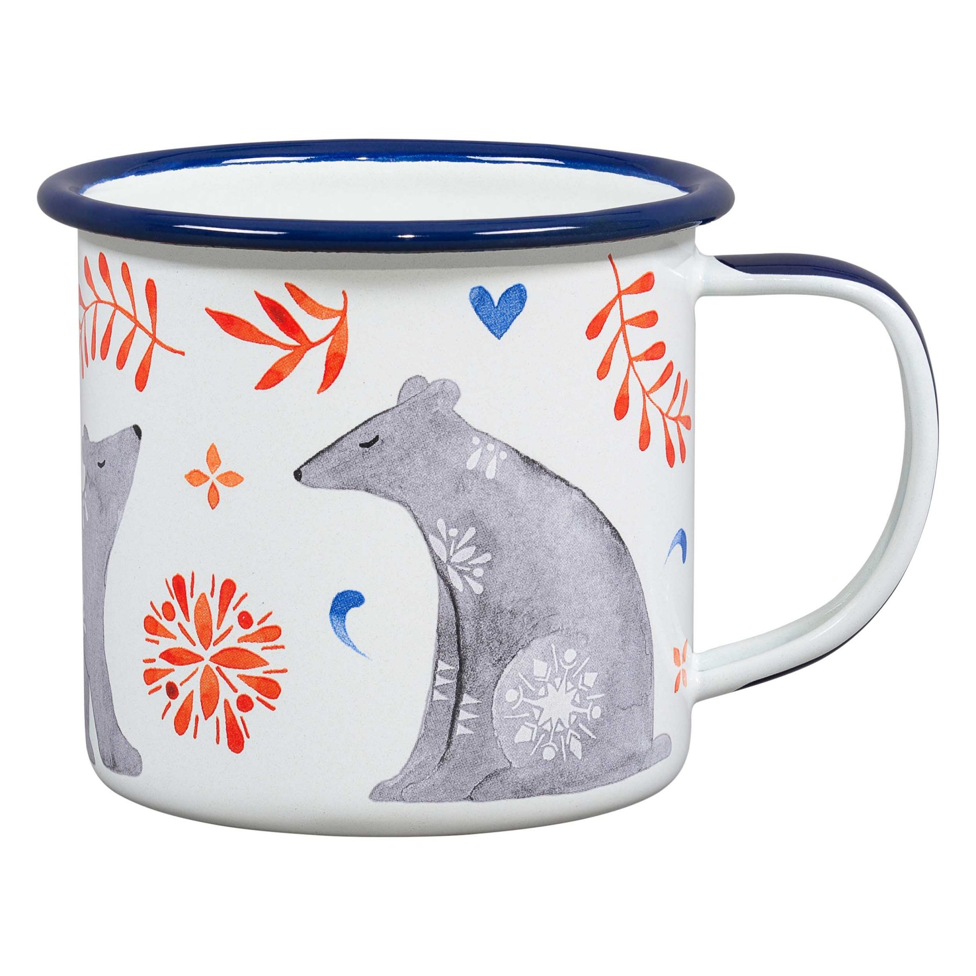 Folklore Bear Enamel Mug | Buy Online Here - Portmeirion Online