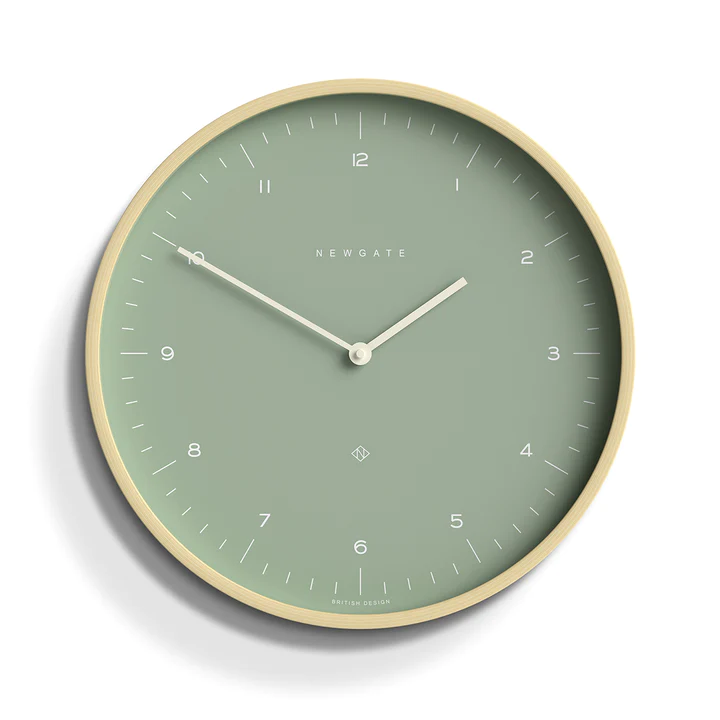 Newgate Mr Clarke Wall Clock in Green | At Portmeirion Online ...