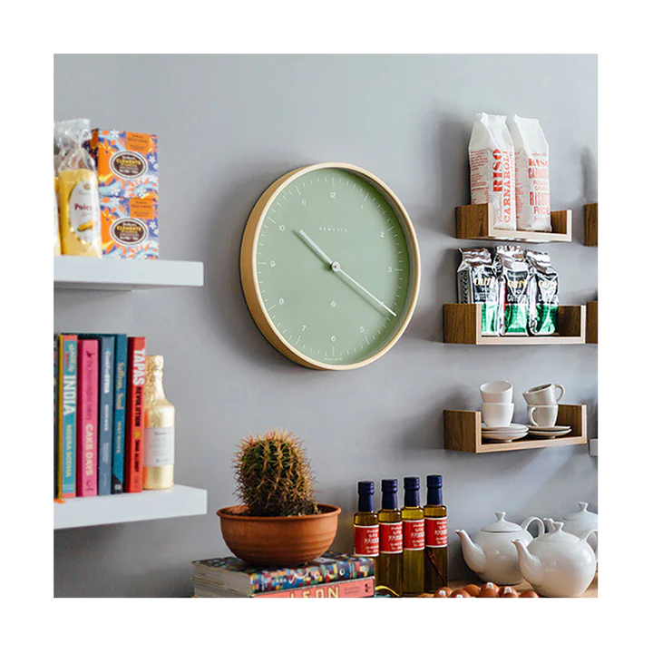 Newgate Mr Clarke Wall Clock in Green | At Portmeirion Online ...