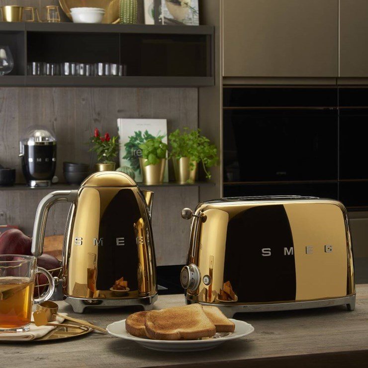 SMEG Gold 2 Slice Toaster Special Edition | Buy Online Here ...