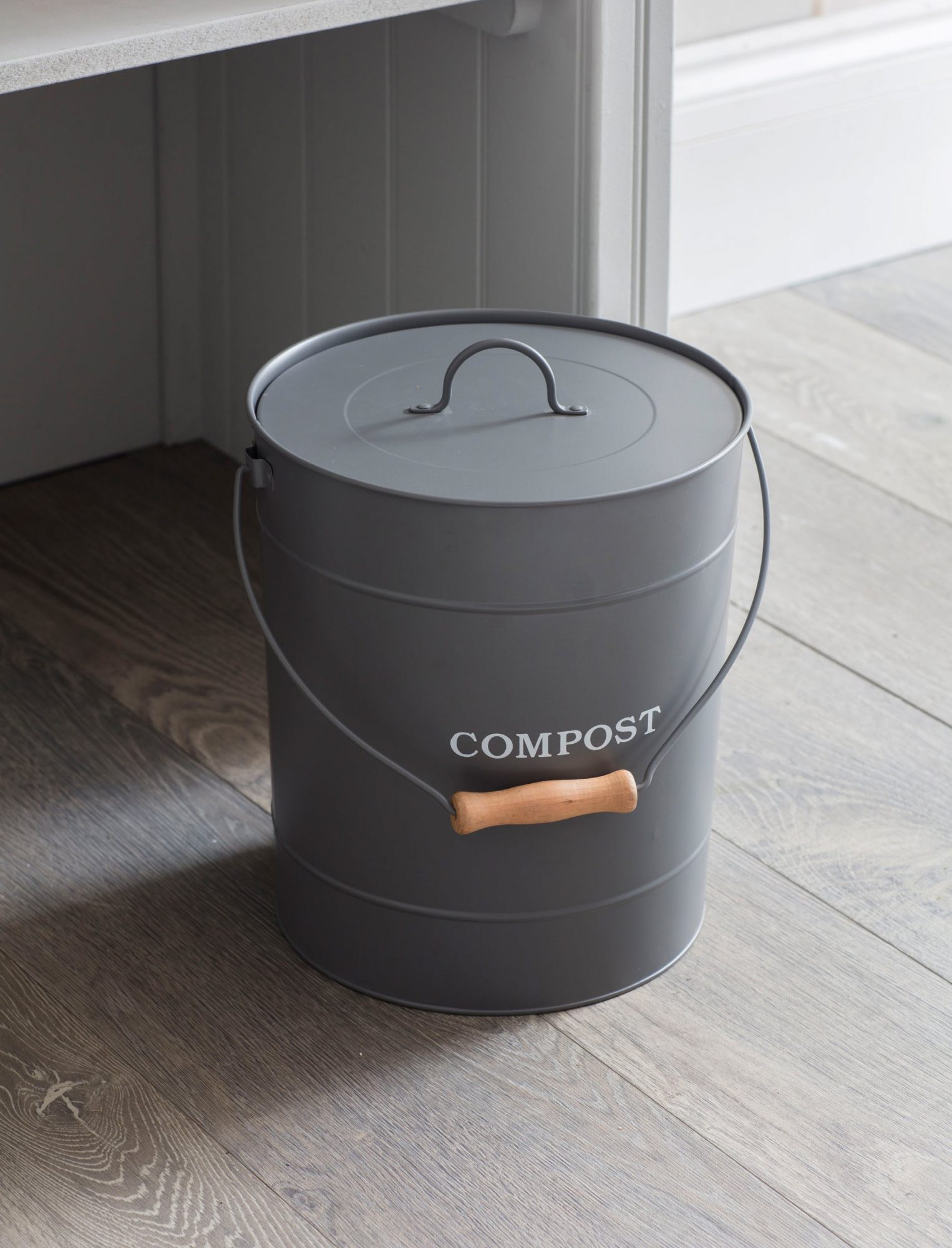 Garden Trading Compost Bucket 10L Charcoal | At Portmeirion Online ...