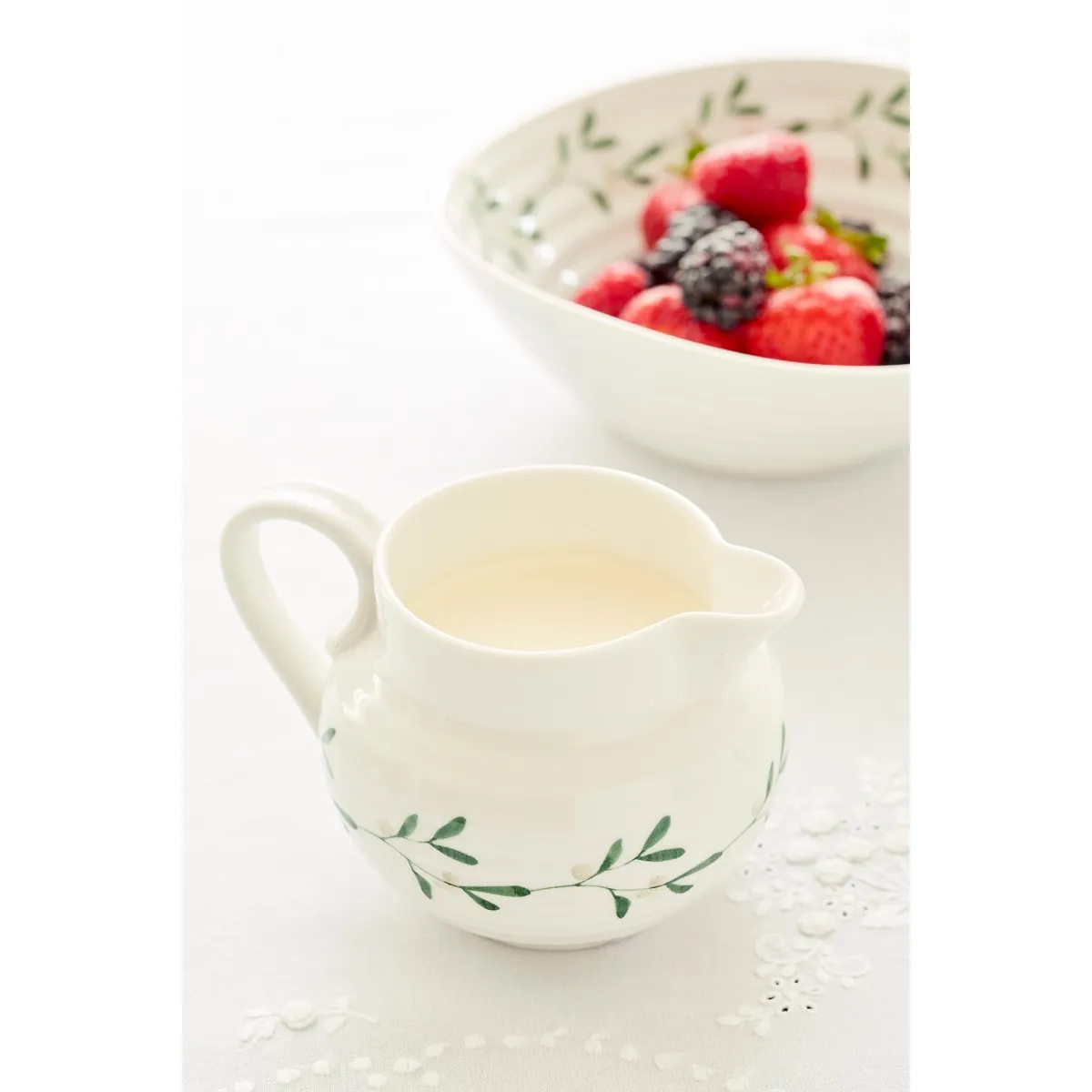 Sophie Conran Mistletoe Cream Jug | At Portmeirion Online - Portmeirion ...