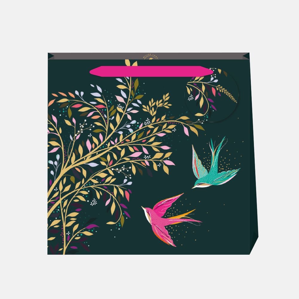 Sara Miller Green Hummingbird Medium Gift Bag | Buy Online Here ...