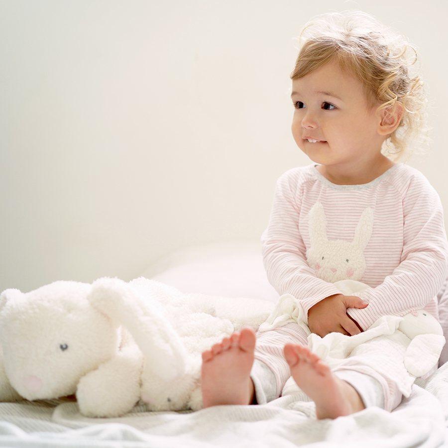 Albetta Snuggly Bunny Applique Loungewear 6-12 Months - Portmeirion Online