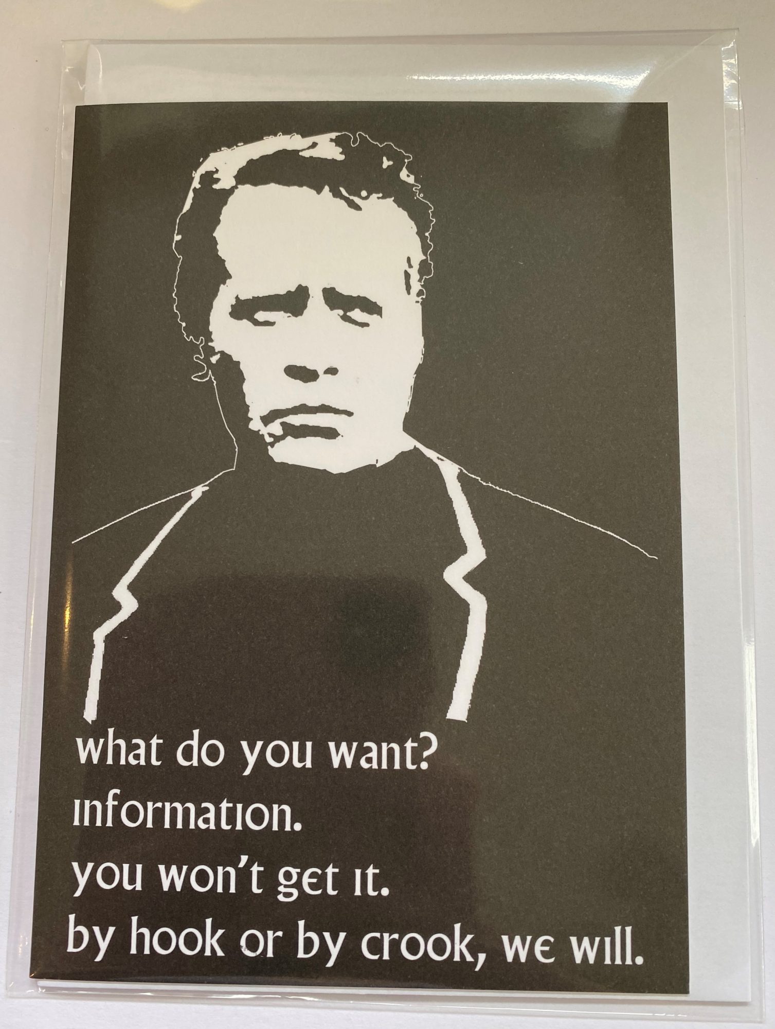 Prisoner Information A6 Card | Buy Online Here - Portmeirion Online