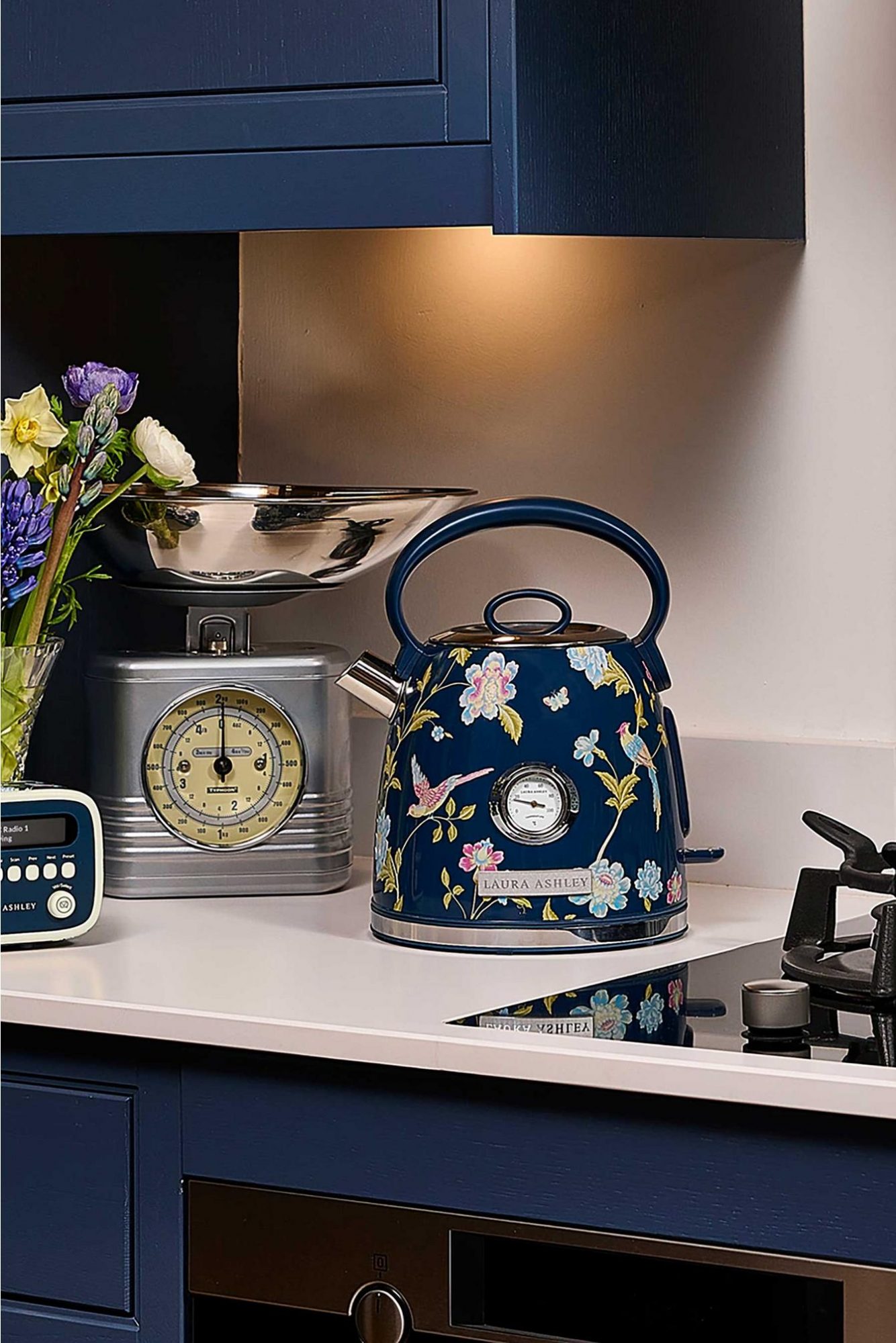 Laura Ashley Blue Kettle 1.7L | At Portmeirion Online - Portmeirion Online