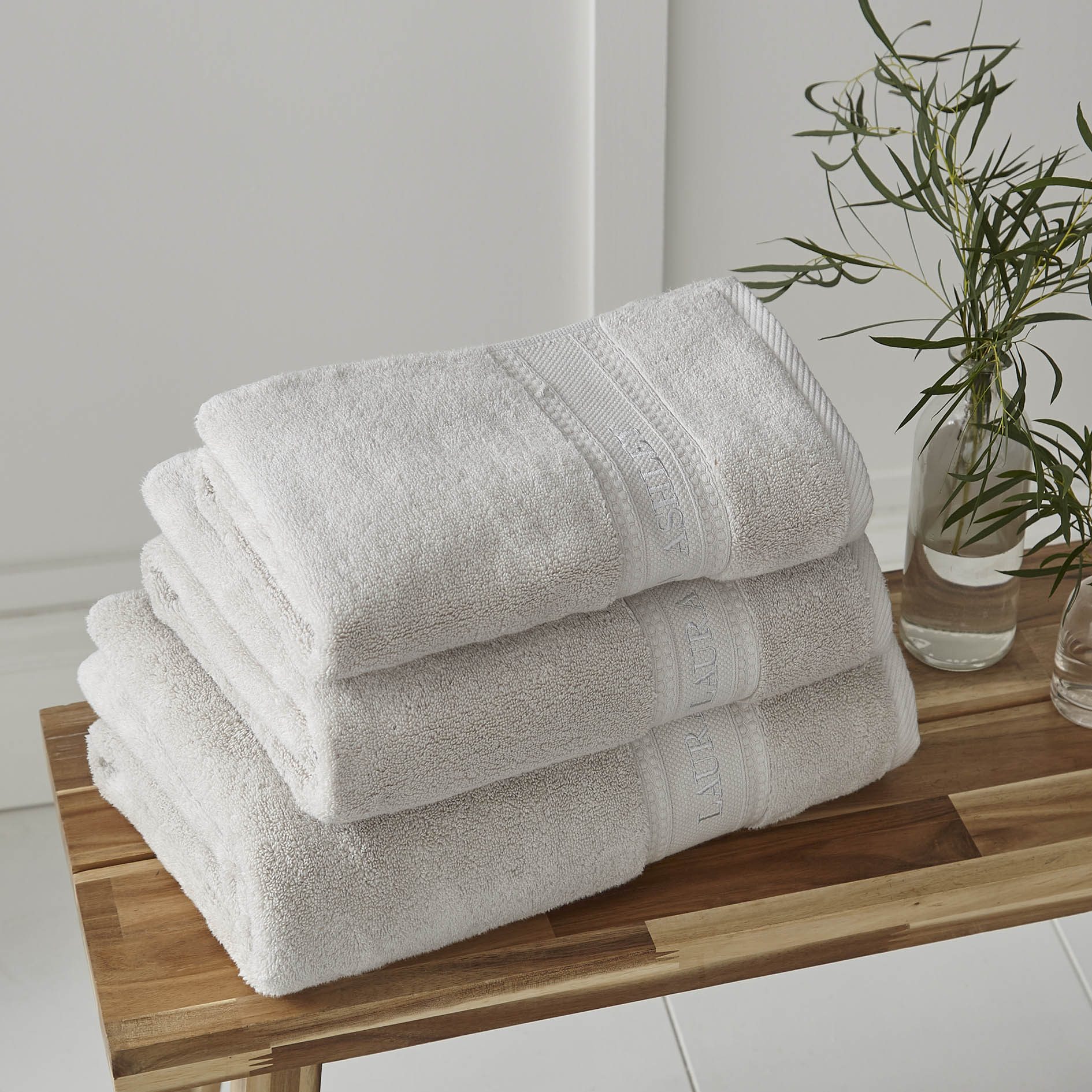 Laura Ashley Luxury Embroidered Towels| Buy Online Here - Portmeirion ...