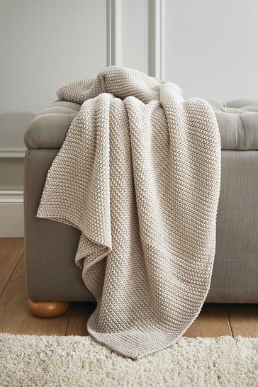 Laura Ashley Parker Dove Grey Throw 125x150cm | Buy Online Here ...