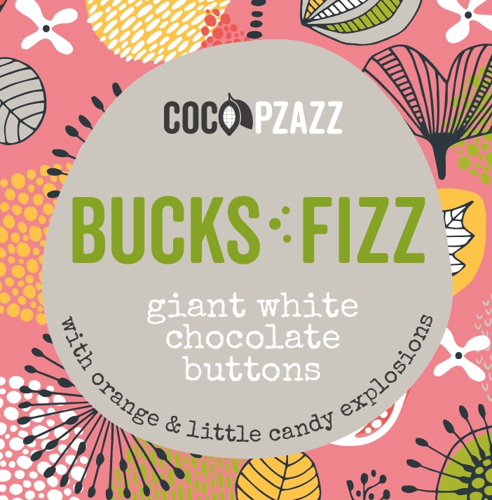 Coco Pzazz Bucks Fizz Giant Chocolate Buttons | Buy Online Here ...