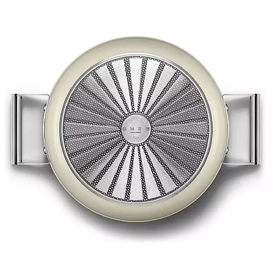 SMEG Skillet Deep Pan 2 Handles With Lid 28cm | At Portmeirion Online ...