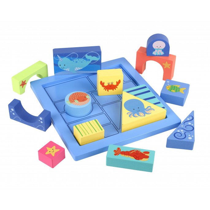 Sea Life Block Puzzle | Buy Online Here - Portmeirion Online