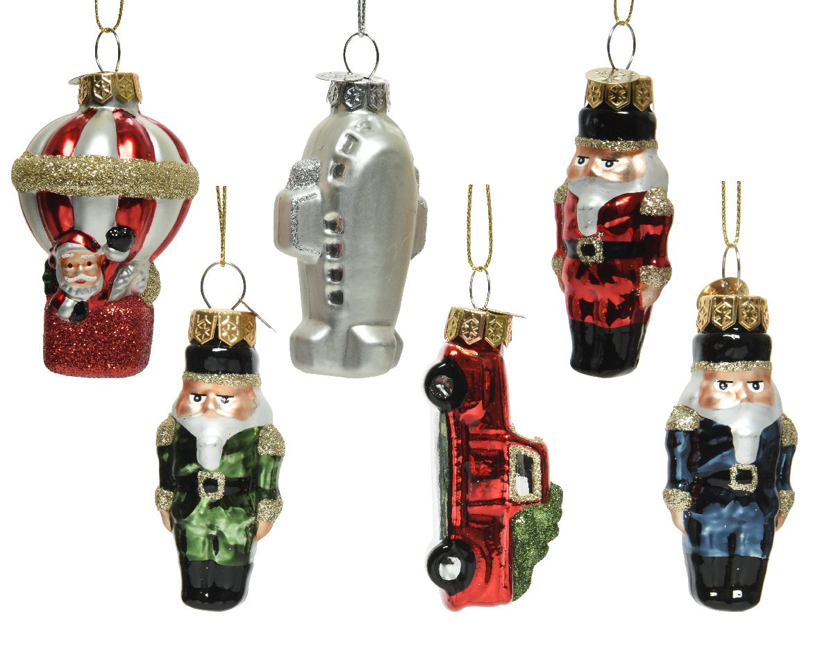 Nutcracker Glass Christmas Tree Decoration - Portmeirion Online