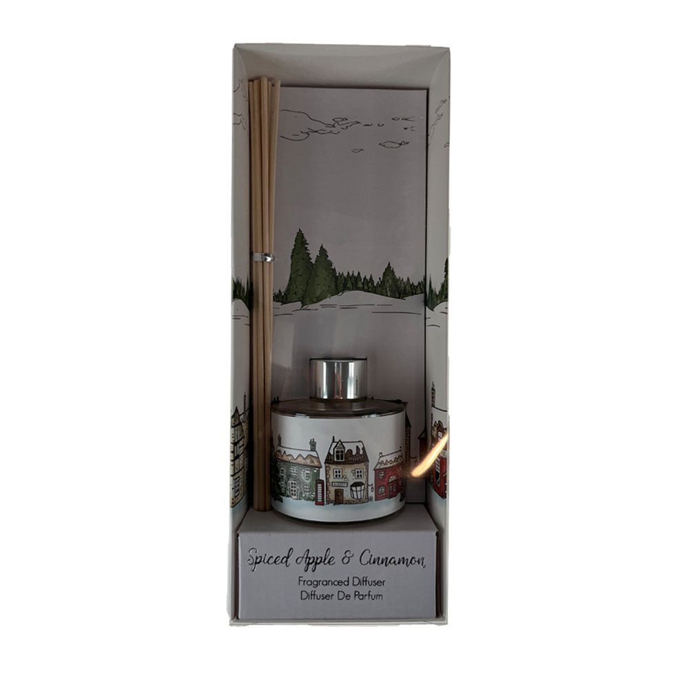 Christmas Village Diffuser 100ml - Spiced Apple & Cinnamon Portmeirion ...