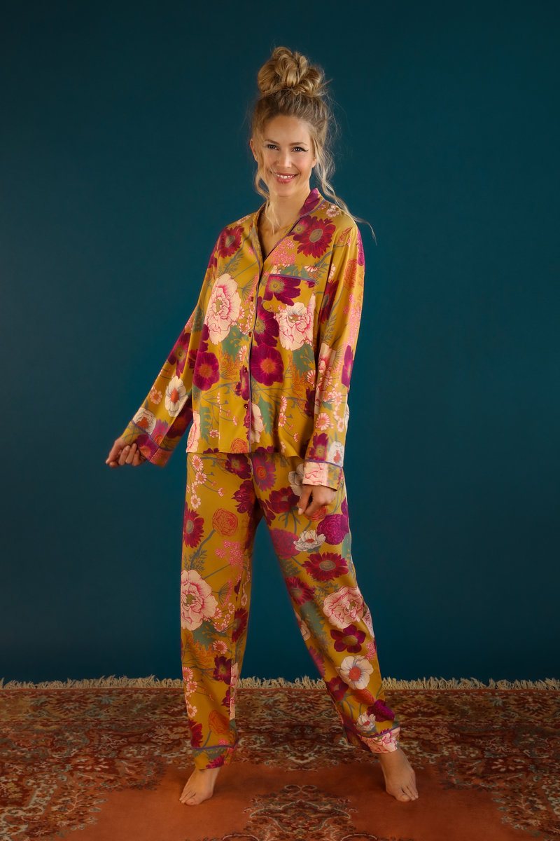 Wild Woodland Pyjamas Mustard | Buy at Portmeirion Online - Portmeirion ...