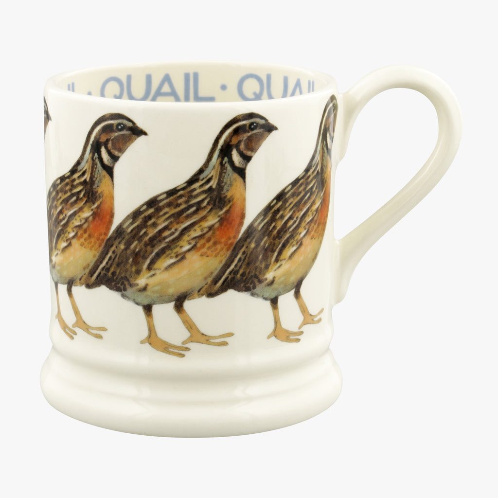 Emma Bridgewater Birds Quail 1/2 Pint Mug | Buy at Portmeirion Online ...