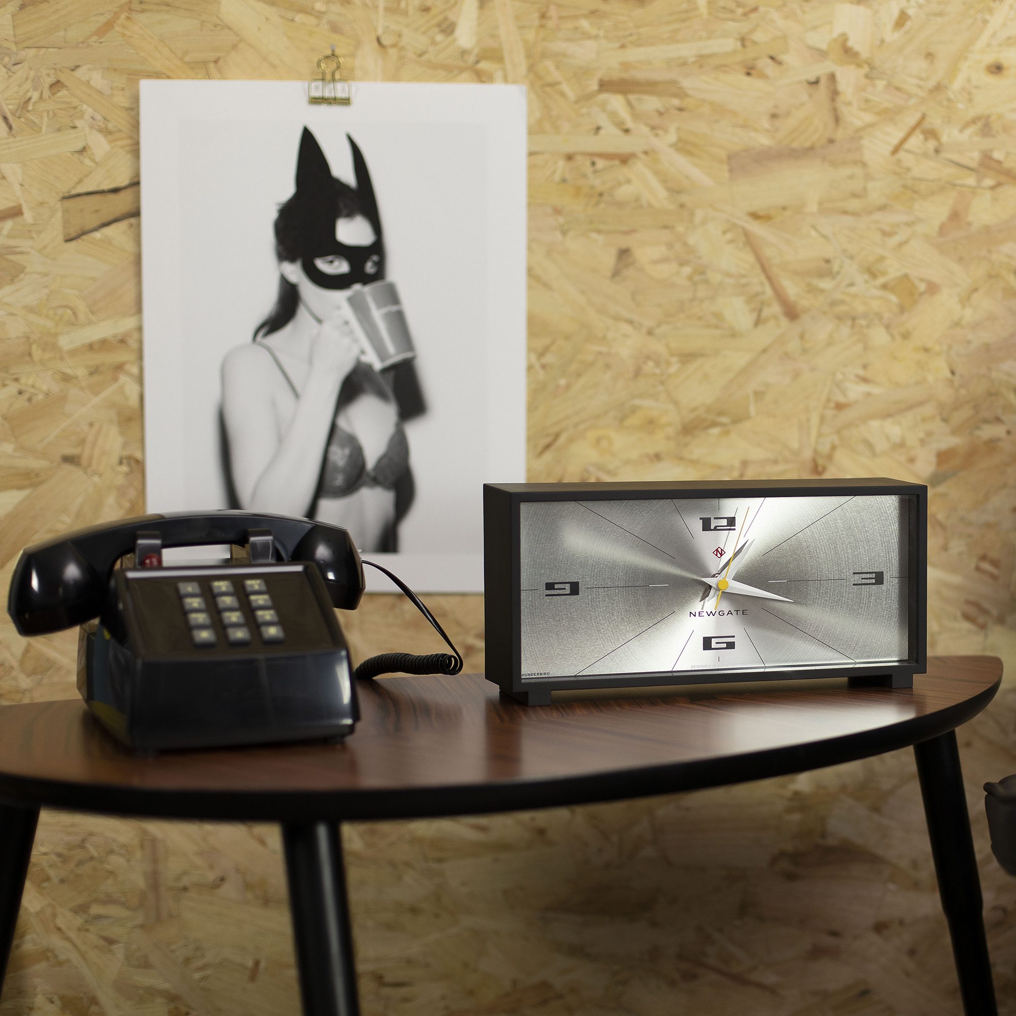 Newgate Thunderbird Mantel Clock - Black / Aluminium | At Portmeirion ...