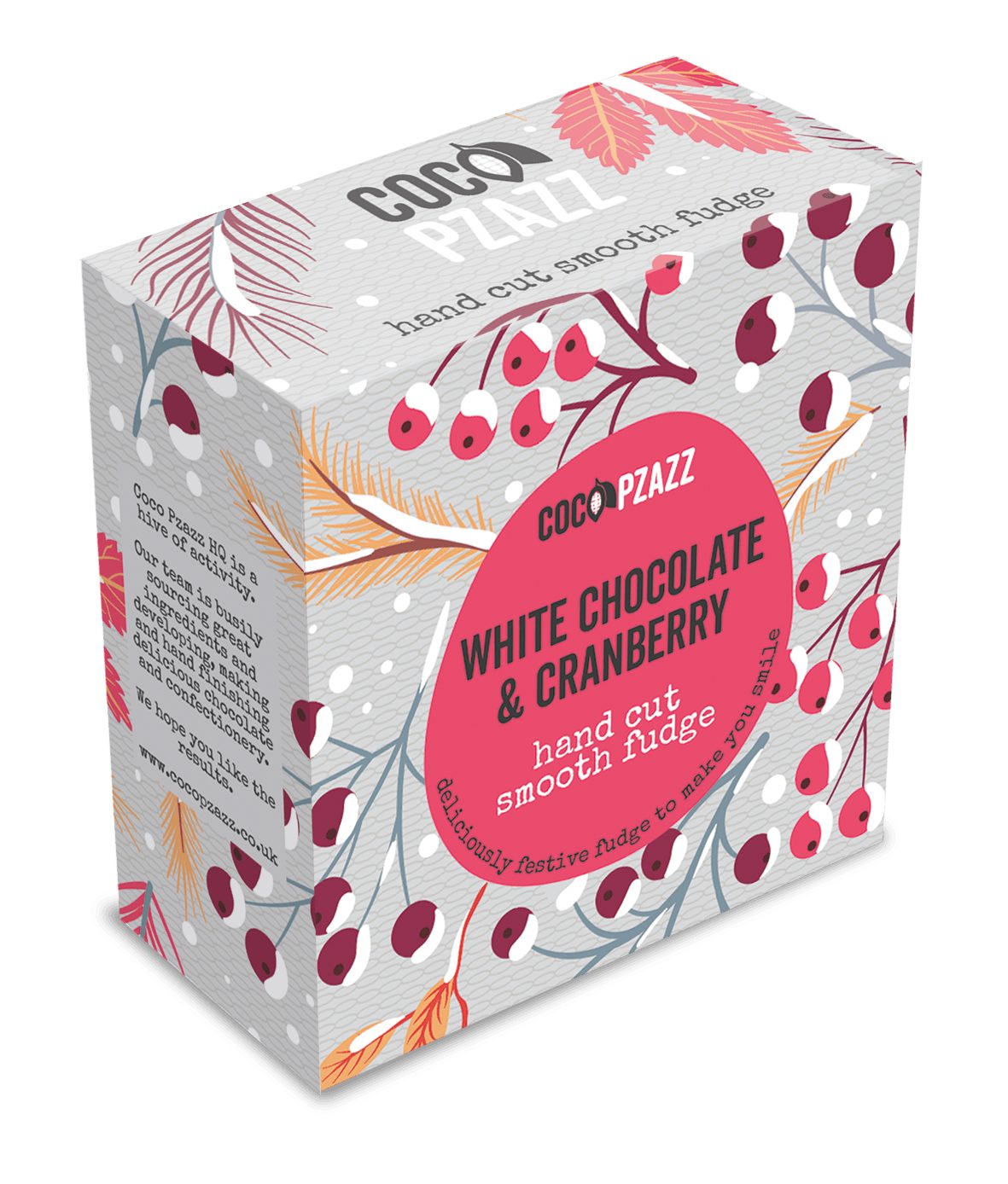 Coco Pzazz White Chocolate & Cranberry Fudge | At Portmeirion Online ...