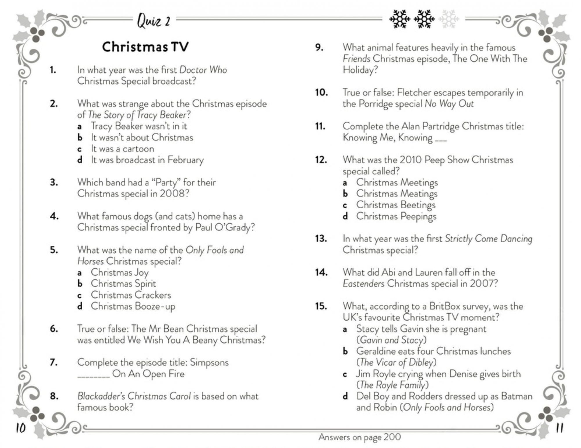 So This Is Christmas Quiz Book | At Portmeirion Online - Portmeirion Online
