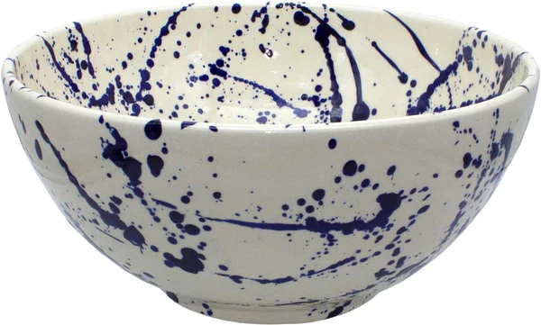 Ivanros Blue Splatter Deep Serving Bowl | At Portmeirion Online ...