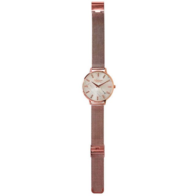 Tipperary Crystal Malibu Rose Gold Watch | At Portmeirion Online ...