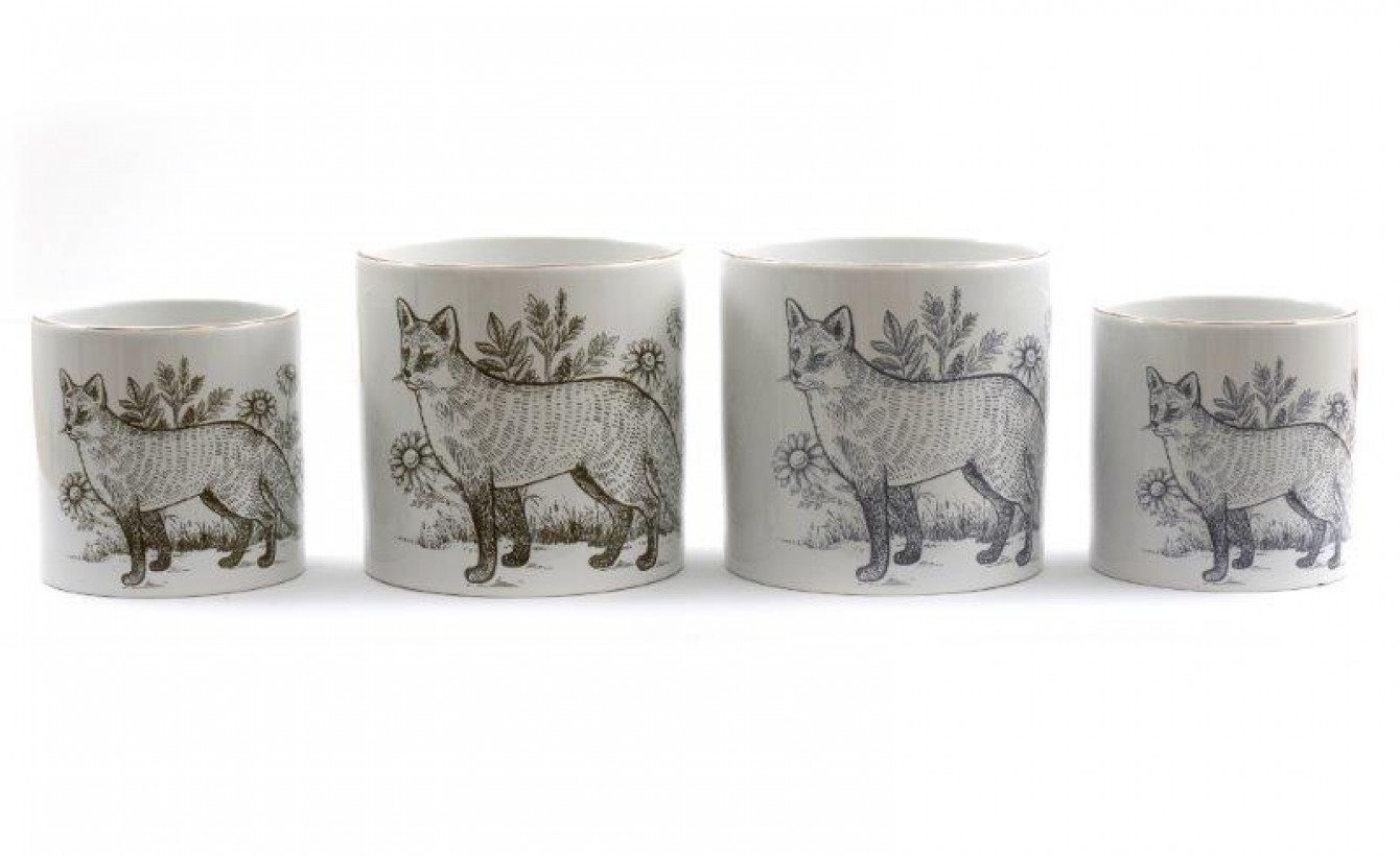 Forest Toile Planters Set of 2 | At Portmeirion Online - Portmeirion Online
