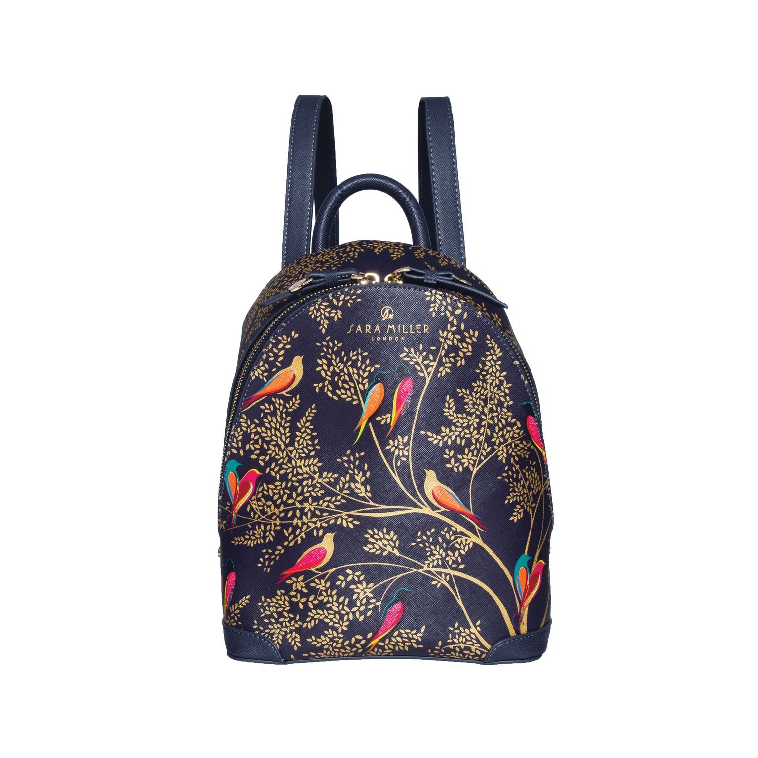 Sara Miller Smokey Blue Birds Mini Backpack | At Portmeirion Online ...