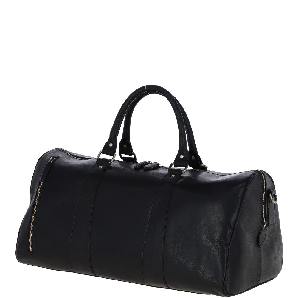 Ashwood Leather Large Holdall Black | At Portmeirion Online ...
