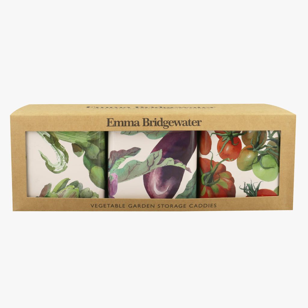 Emma Bridgewater Vegetable Garden Set of 3 Square Tins - Portmeirion Online