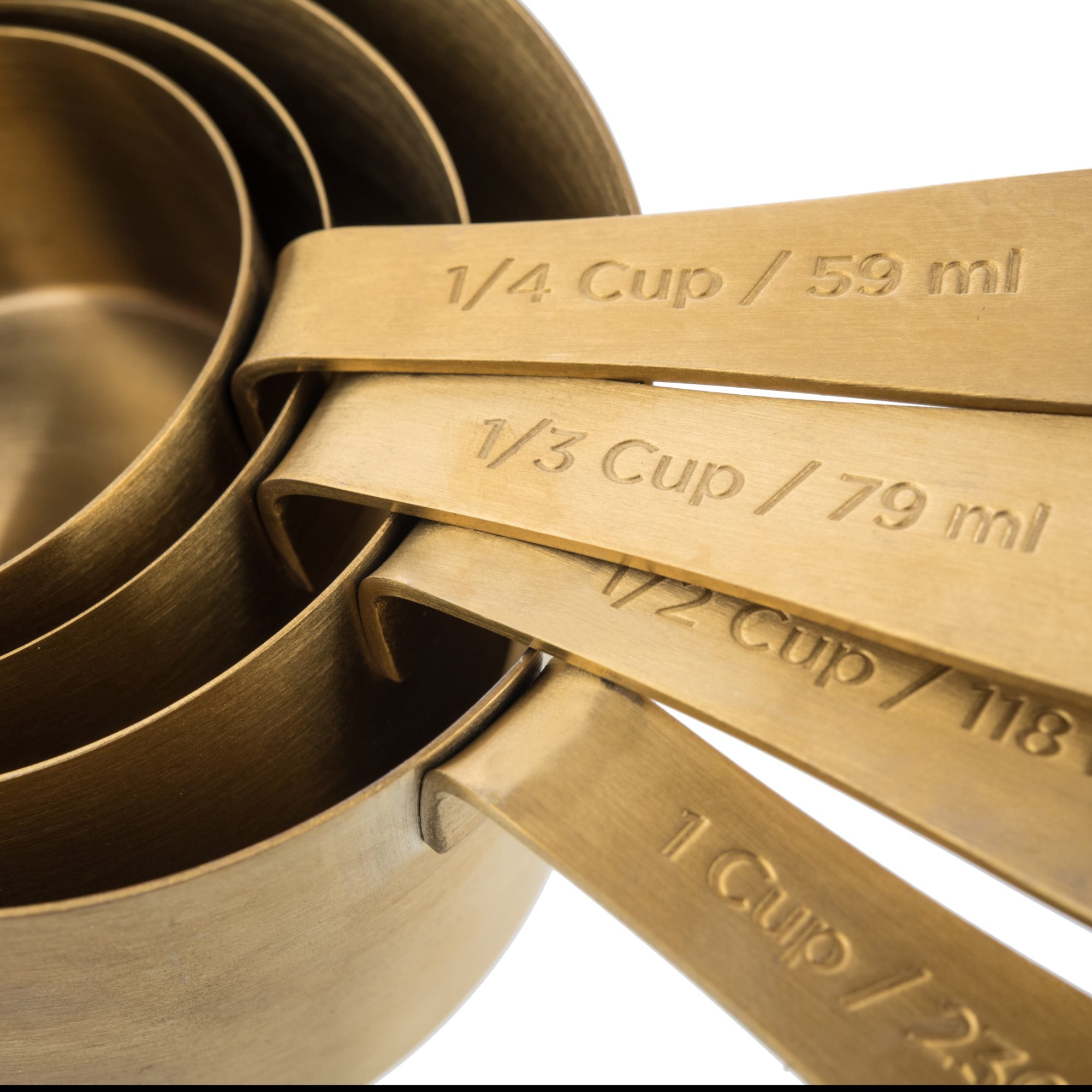 The Kitchen Pantry Brass Measuring Cups | At Portmeirion Online ...