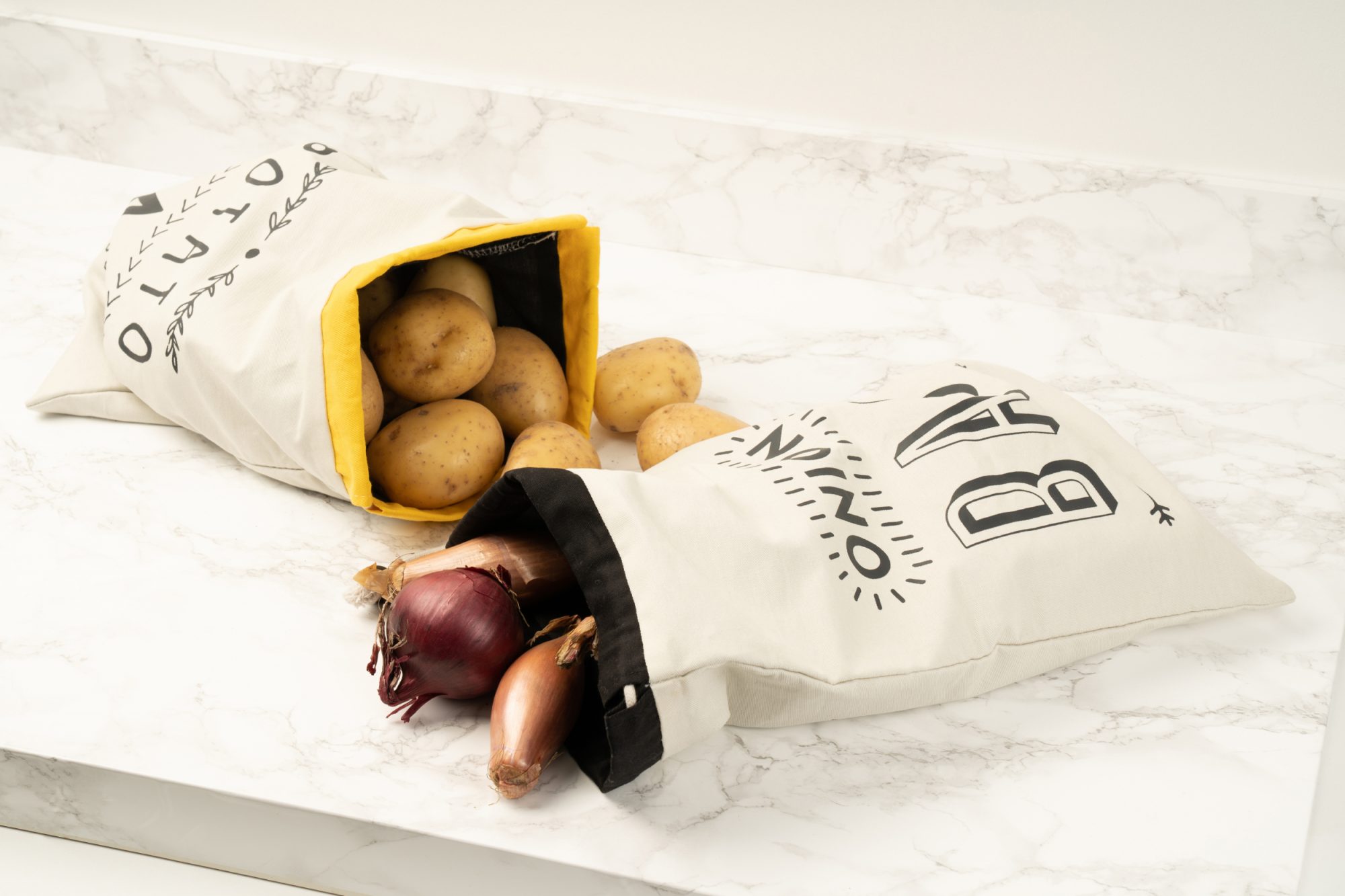 The Kitchen Pantry Pack of 2 Vegetable Sacks Potato/Onion Portmeirion ...
