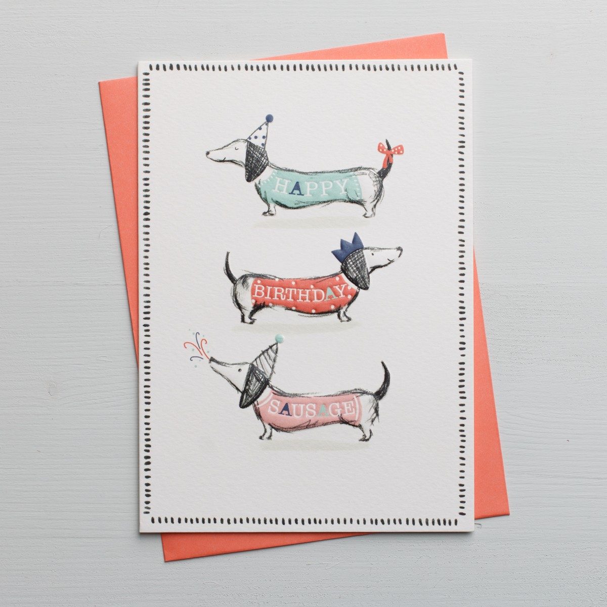 Call Me Frank Happy Birthday Sausage Greetings Card | At Portmeirion ...