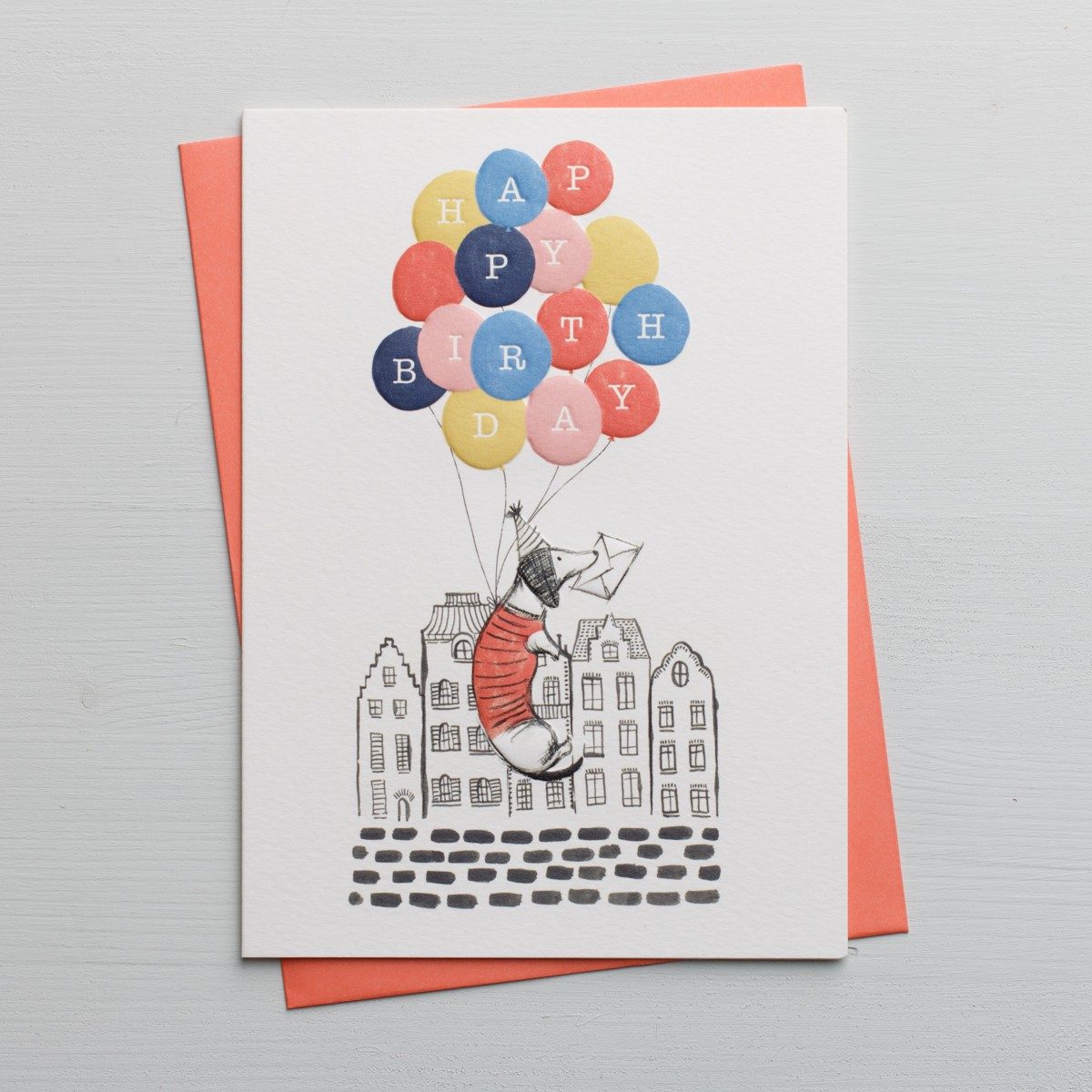 Call Me Frank Happy Birthday Balloons Greetings Card | At Portmeirion ...