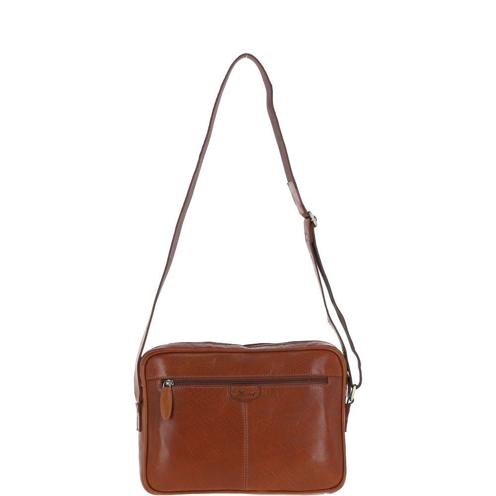 Ashwood Leather Messenger Bag Honey | At Portmeirion Online ...