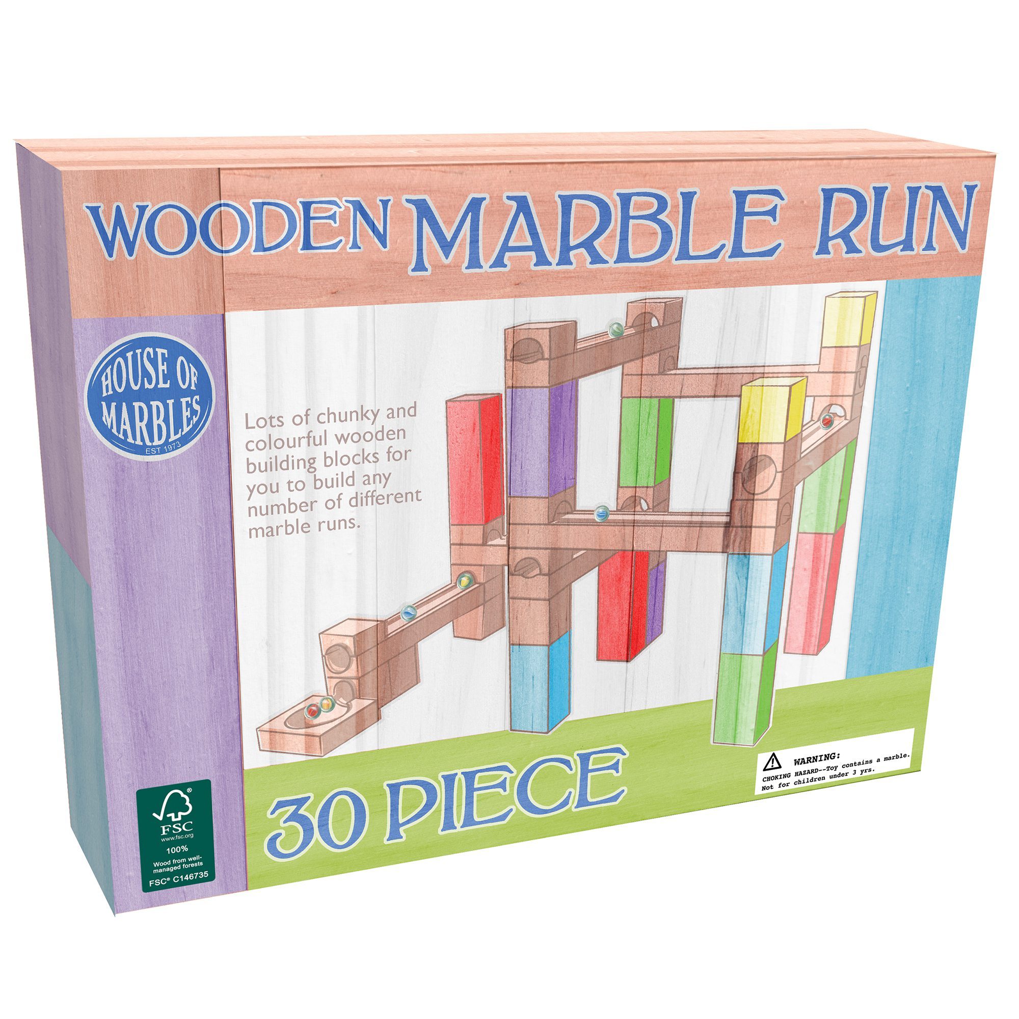 House of Marbles Wooden Marble Run | At Portmeirion Online ...