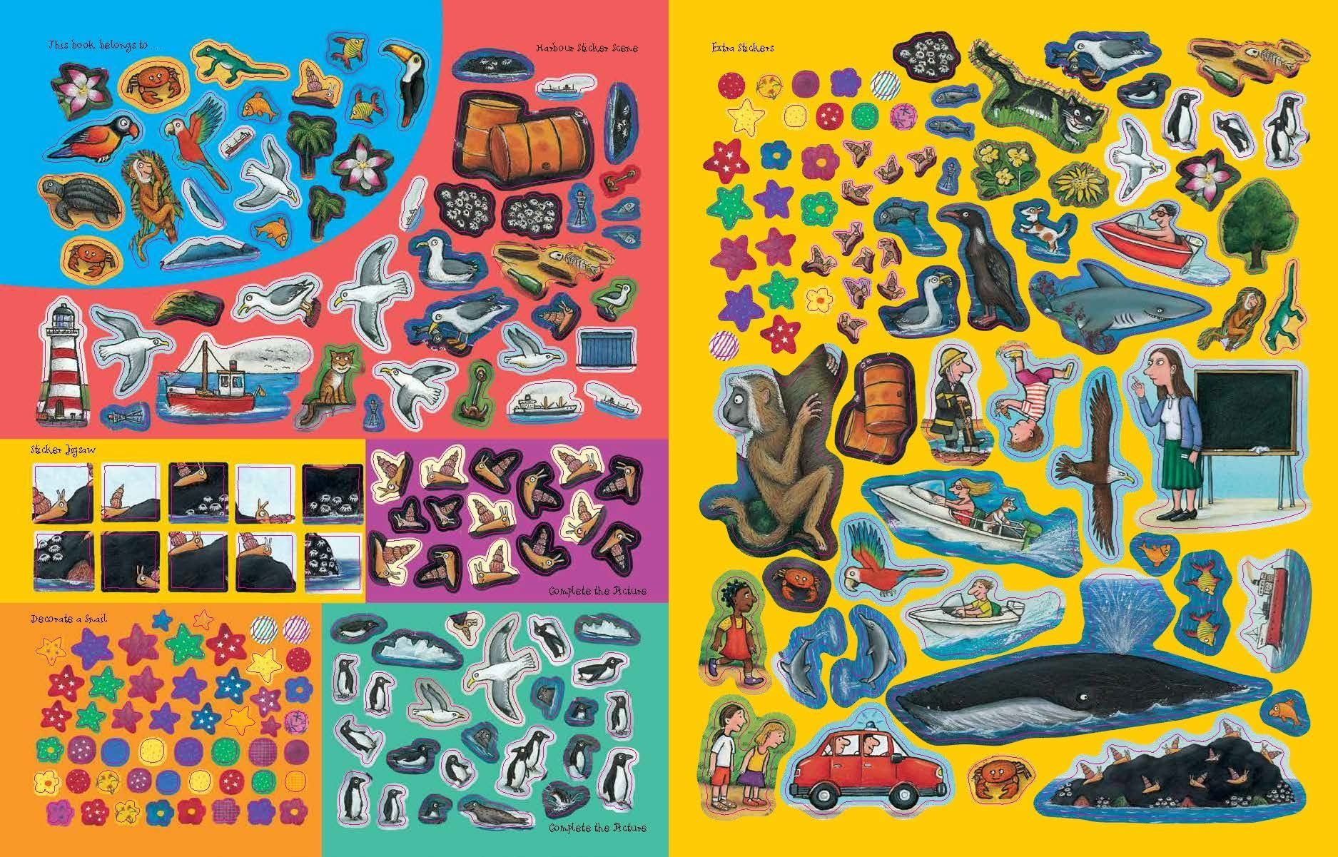 The Snail And The Whale Sticker Activity Book | At Portmeirion Online ...