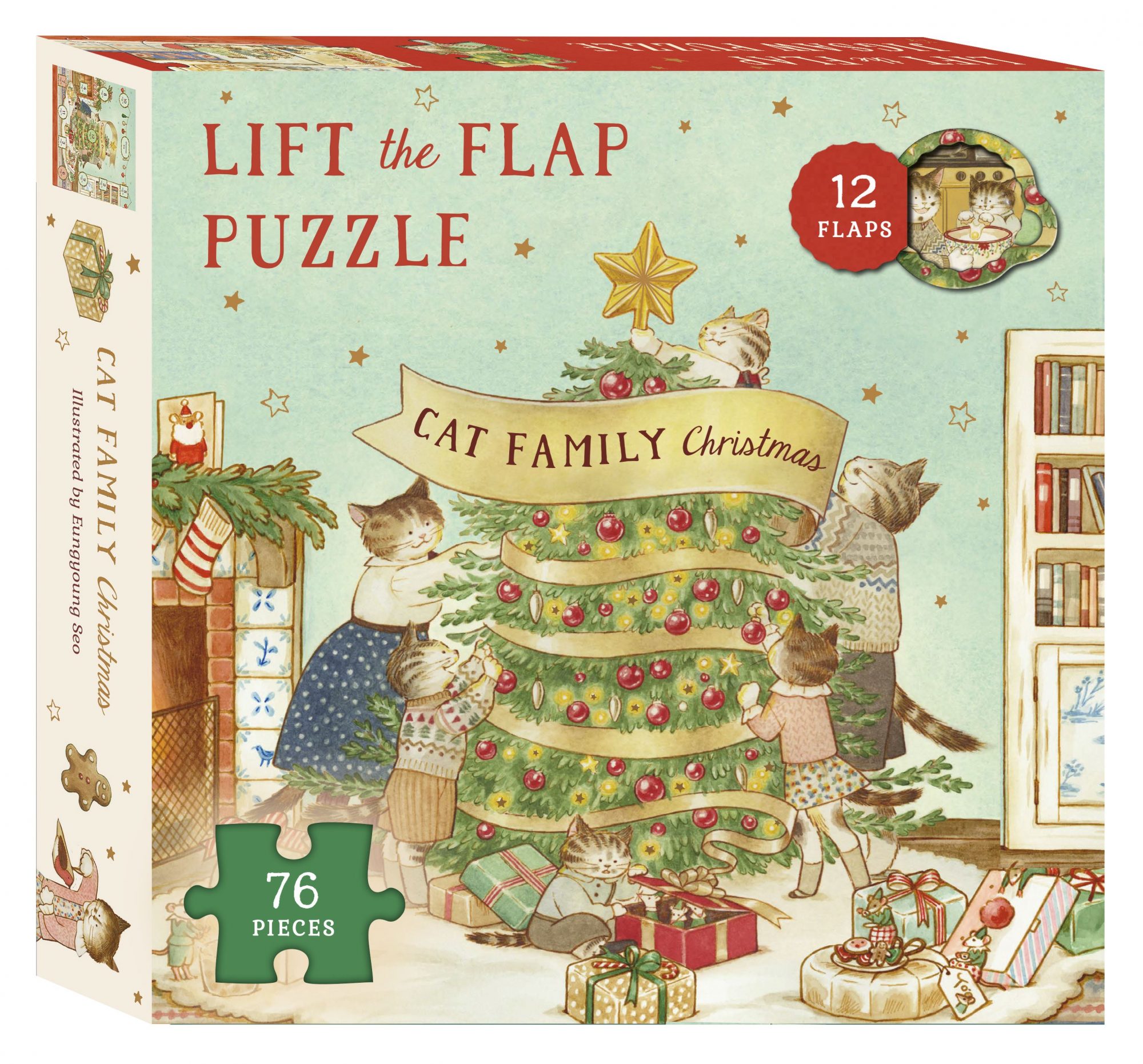 Cat Family Christmas - Lift The Flap Jigsaw Puzzle | At Portmeirion ...