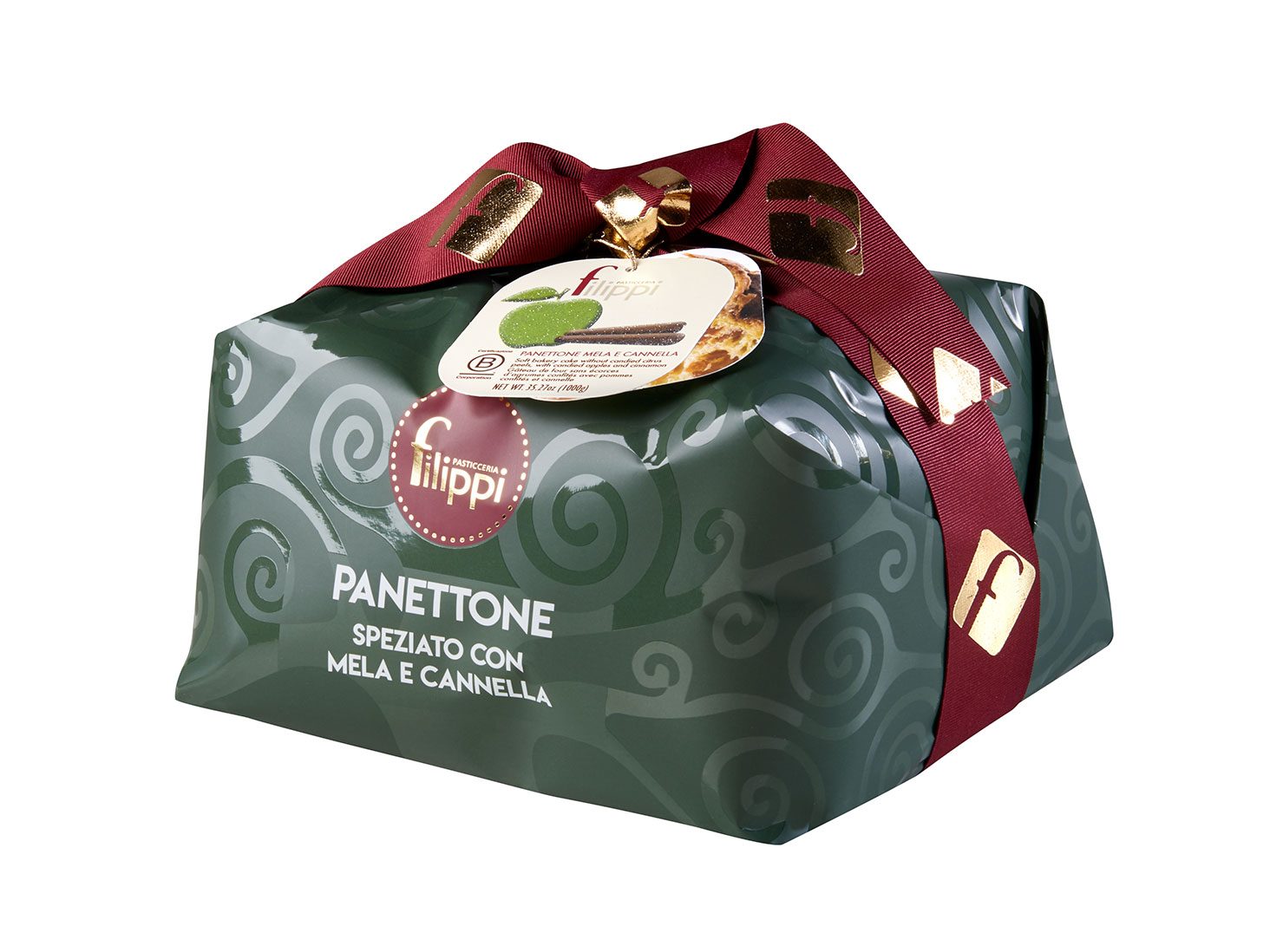 Filippi Panettone with Apple & Cinnamon 500g - Portmeirion Online