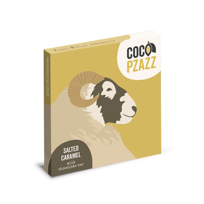 Coco Pzazz x Fiddy & Mabel Salted Caramel Milk Chocolate Bar 80g ...