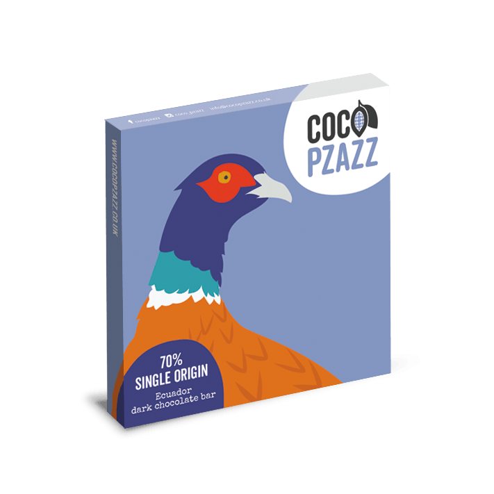 Coco Pzazz x Fiddy & Mabel Single Origin Ecuador Dark Chocolate Bar 80 ...