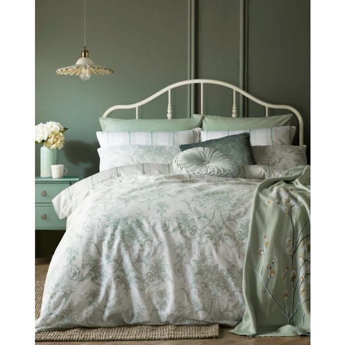 Laura Ashley Tuileries Sage Bedding | At Portmeirion Online - Portmeirion Online