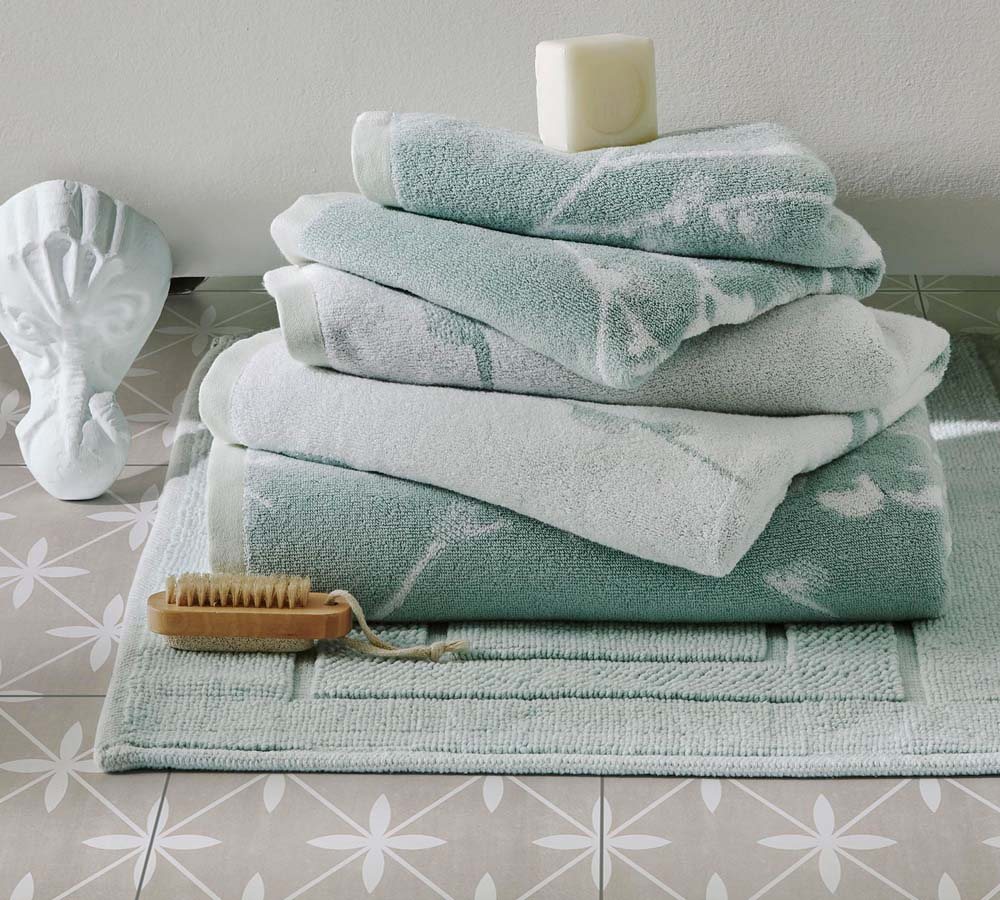 Laura Ashley Pussy Willow Duck Egg Towel | At Portmeirion Online ...