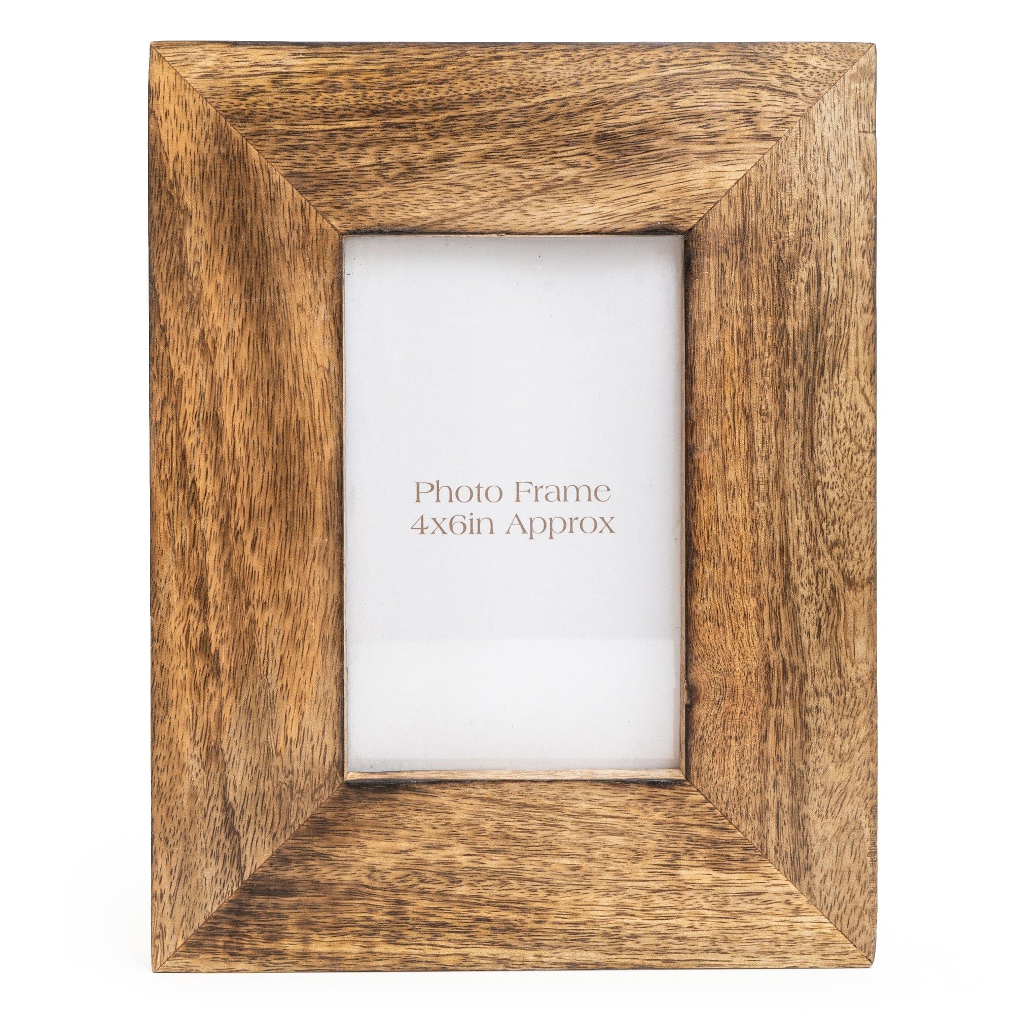 Dark Brown Wedge Photo Frame Mango Wood 4x6'' | At Portmeirion Online ...