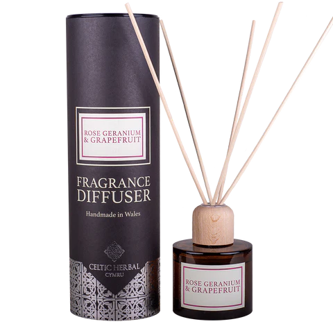 Celtic Herbal Rose Geranium & Grapefruit Reed Diffuser 100ml - Portmeirion Online