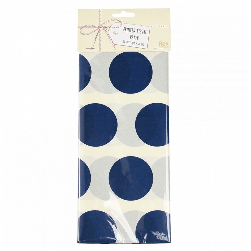 Tissue Paper Navy On White Spotlight | Buy Online Here - Portmeirion Online