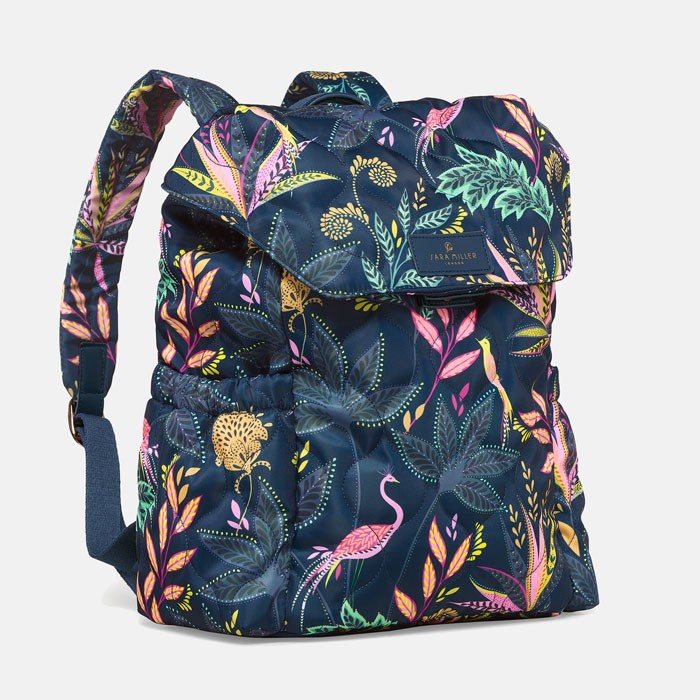 Sara Miller Botanic Paradise Quilted Backpack | At Portmeirion Online ...