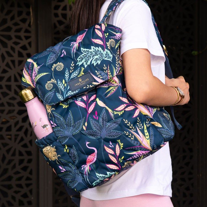 Sara Miller Botanic Paradise Quilted Backpack | At Portmeirion Online ...