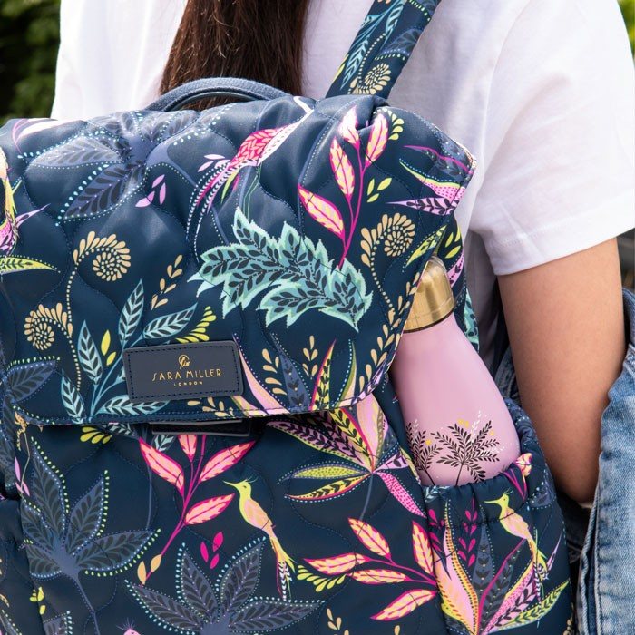 Sara Miller Botanic Paradise Quilted Backpack | At Portmeirion Online ...